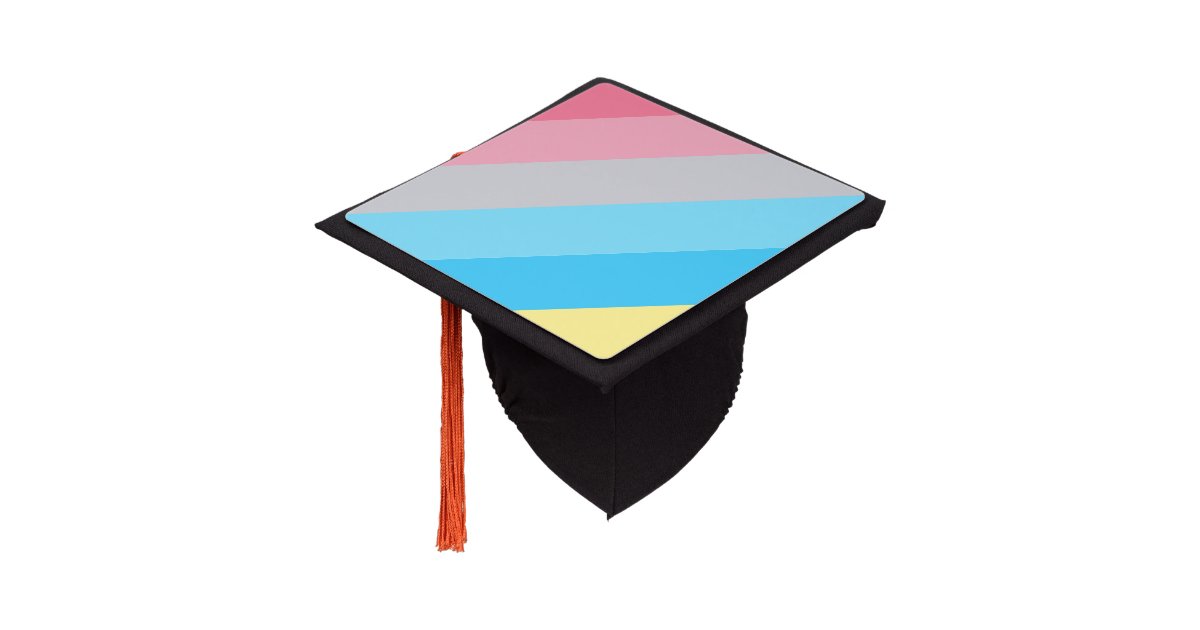 LGBTQ Genderflux Pride Flag Graduation Cap Topper | Zazzle