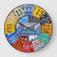 License Plate Clock Vintage Numbers Car Tag Art | Zazzle