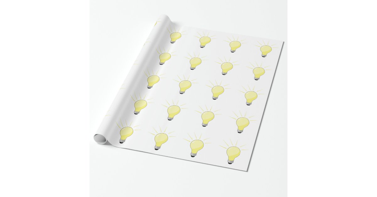 Light Bulb Wrapping Paper | Zazzle