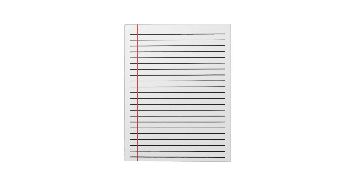 Lined Notepad | Zazzle