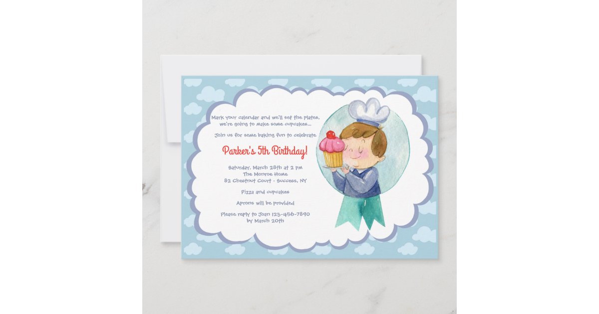 Little Baker Invitation | Zazzle