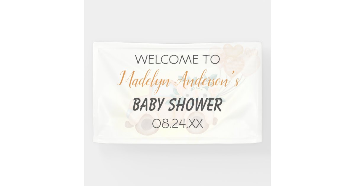 Little Cuties Vintage Truck Triplets Baby Shower Banner | Zazzle