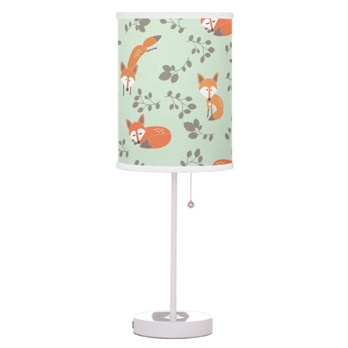 Little Fox Pattern Lamp | Zazzle.ca