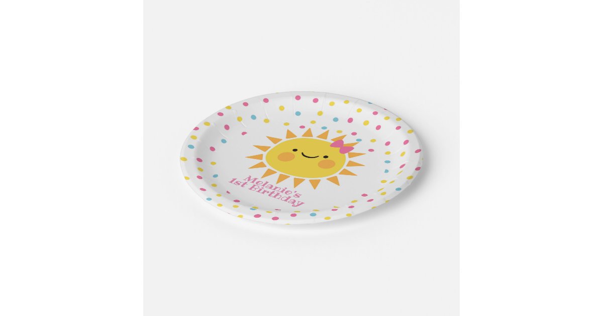 Little Sunshine Paper Plate | Zazzle