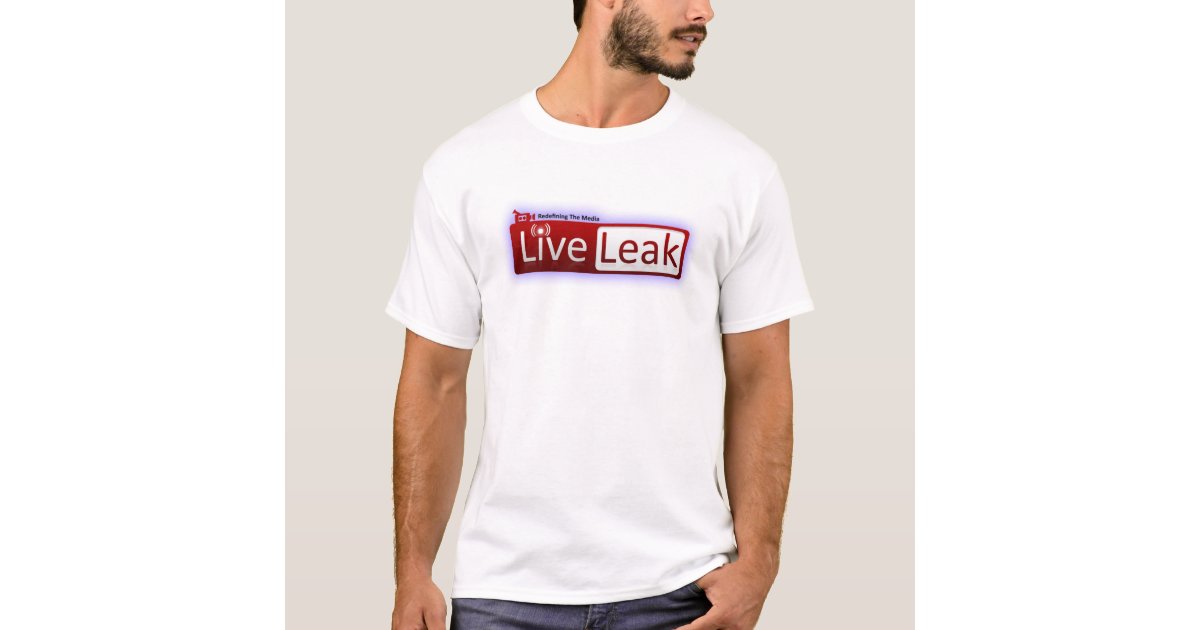 LiveLeak Logo Shirt - White | Zazzle