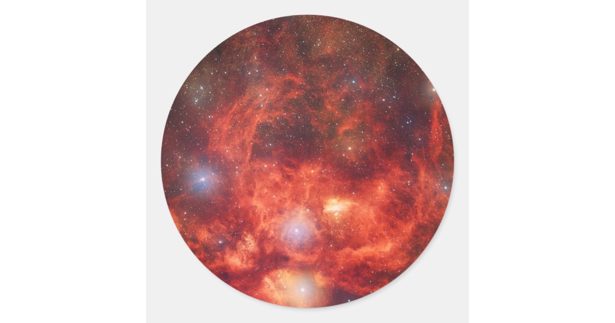 Lobster Nebula Classic Round Sticker | Zazzle