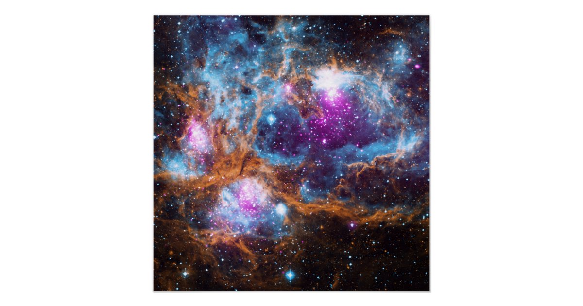 Lobster Nebula - Cosmic Winter Wonderland Poster | Zazzle