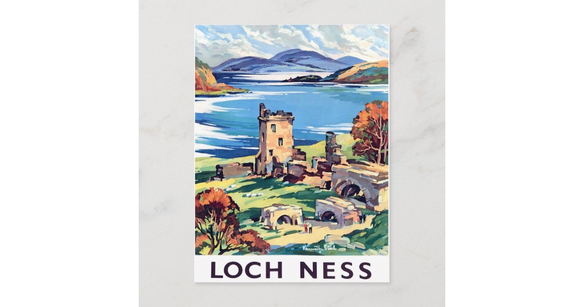 Loch Ness, Scotland, vintage travel Postcard | Zazzle
