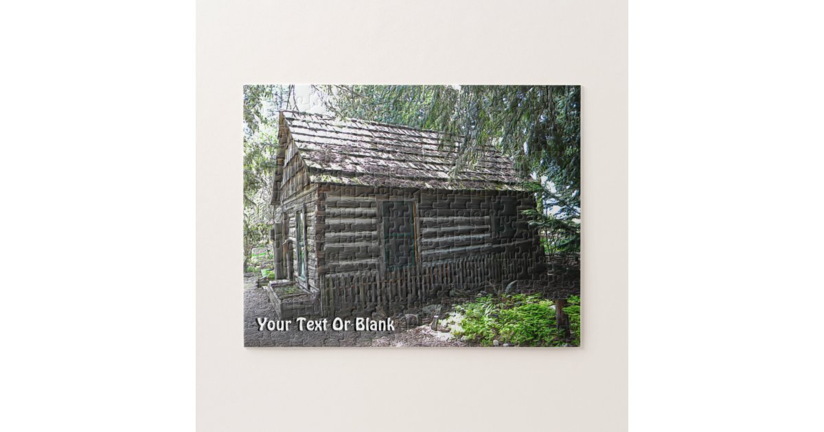 Log Cabin Jigsaw Puzzle | Zazzle