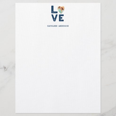 Love Letter Letterhead | Zazzle CA