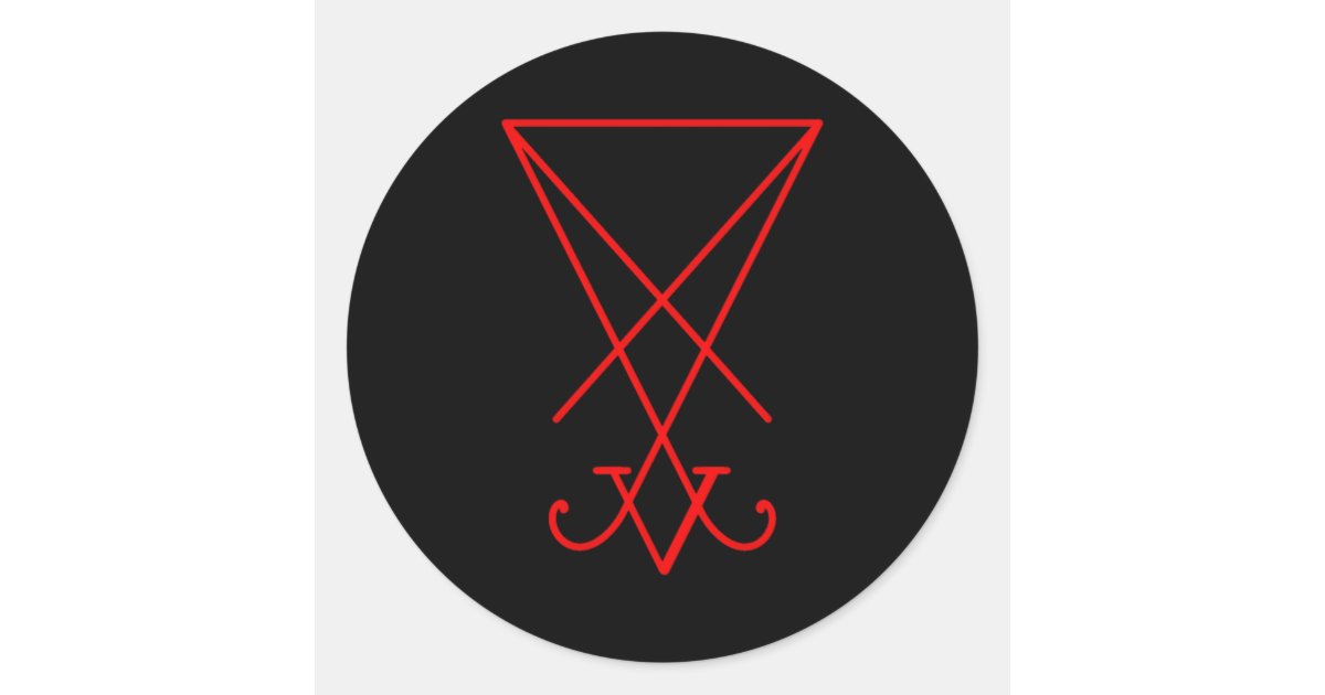 Lucifer Symbol Sigil Luciferian 666 Occult Satanic Classic Round ...