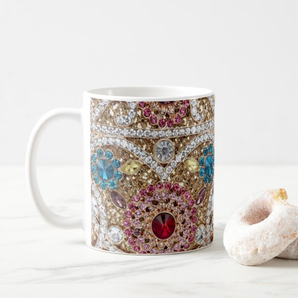 Rhinestone Coffee & Travel Mugs | Zazzle CA
