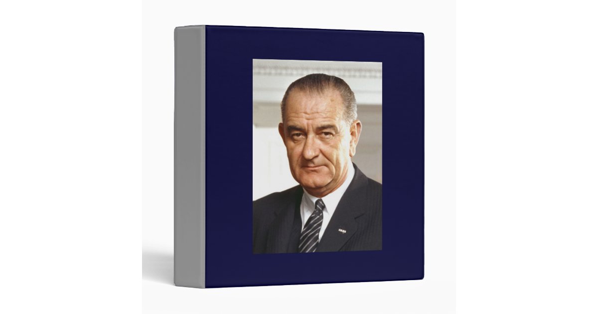 Lyndon B. Johnson 36th President Binder | Zazzle