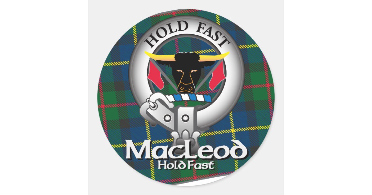 MacLeod Clan Classic Round Sticker | Zazzle