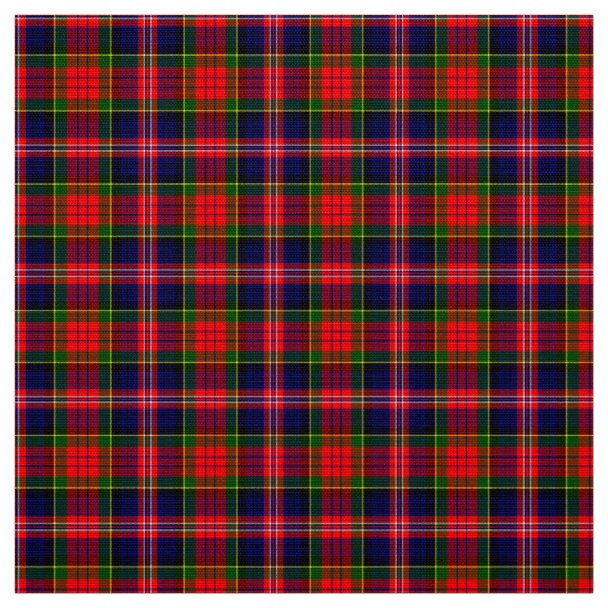 Clan MacPherson Tartan Fabric | Zazzle