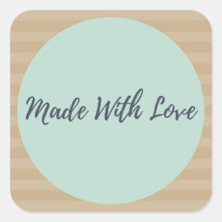 Custom Handmade With Love Stickers | Zazzle.ca