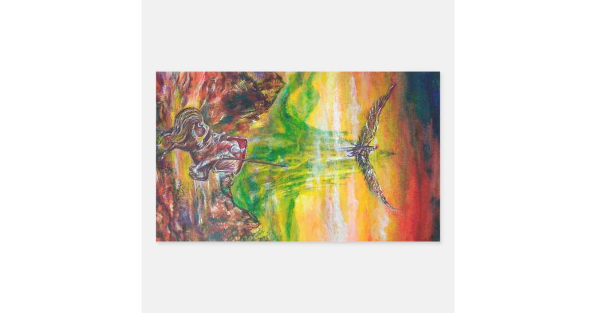 MAGIC DUEL BETWEEN BRADAMANT AND NEGROMANCER STICKER | Zazzle
