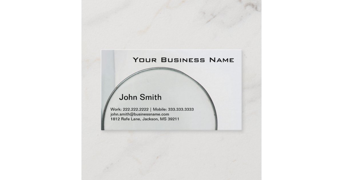 Magnifying Glass Business card | Zazzle