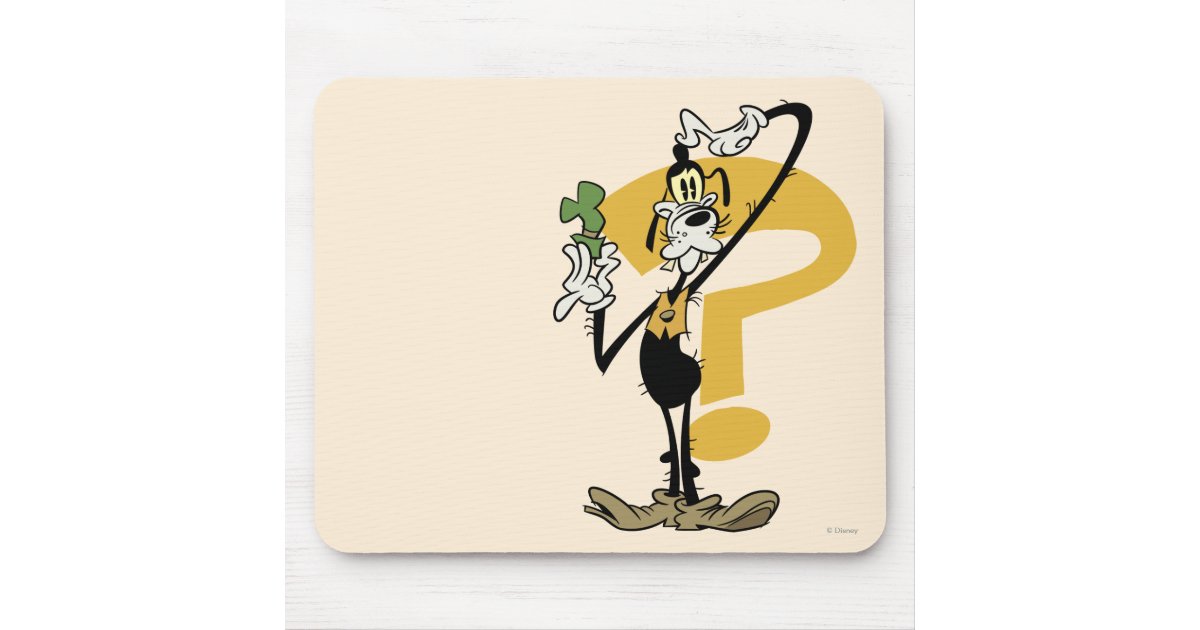 Main Mickey Shorts | Goofy Question Mark Mouse Pad | Zazzle