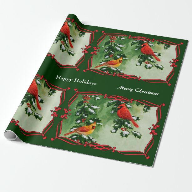 Cardinal Wrapping Paper, Gift Wrap & More | Zazzle CA