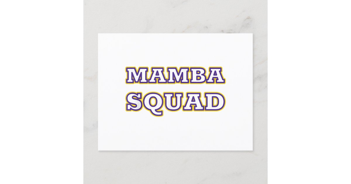 Mamba Squad funny Clothing for Snake Lover Holiday Postcard | Zazzle