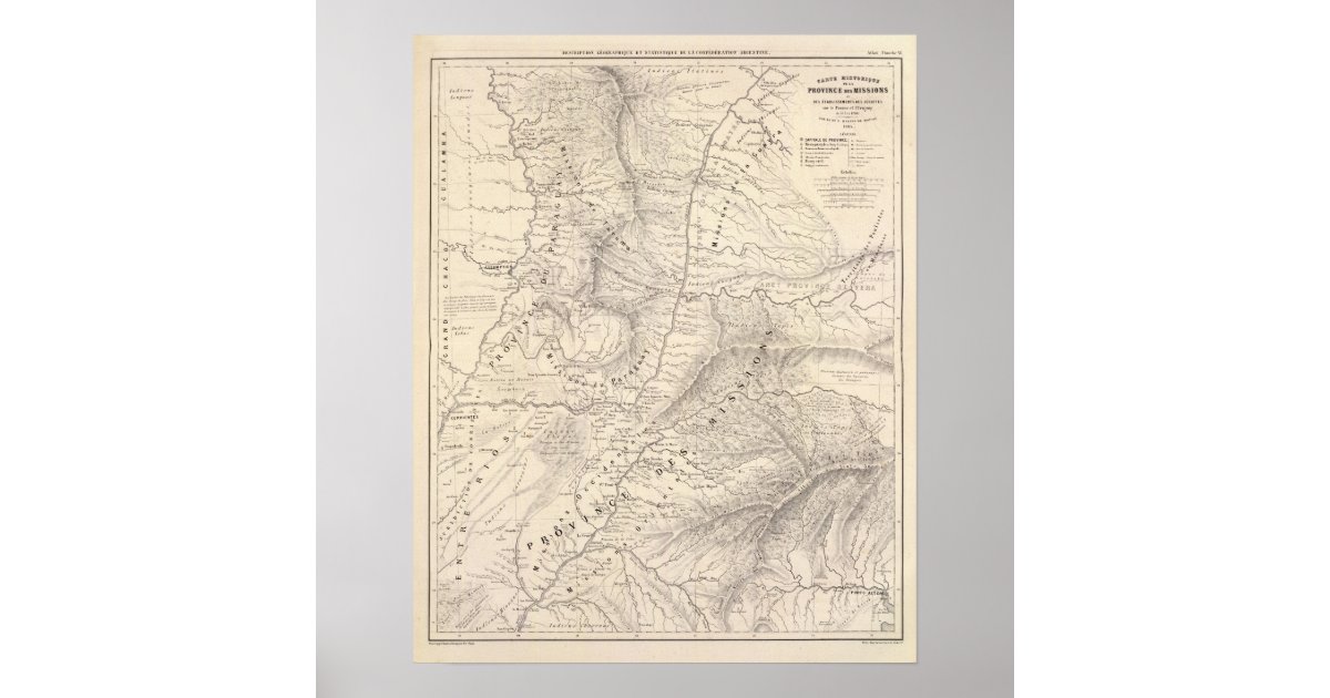 Map hist, Prov Missions, Jesuit institution Poster | Zazzle