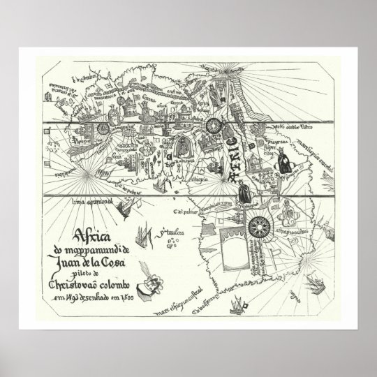 Map of Africa | 1500 Poster | Zazzle.ca
