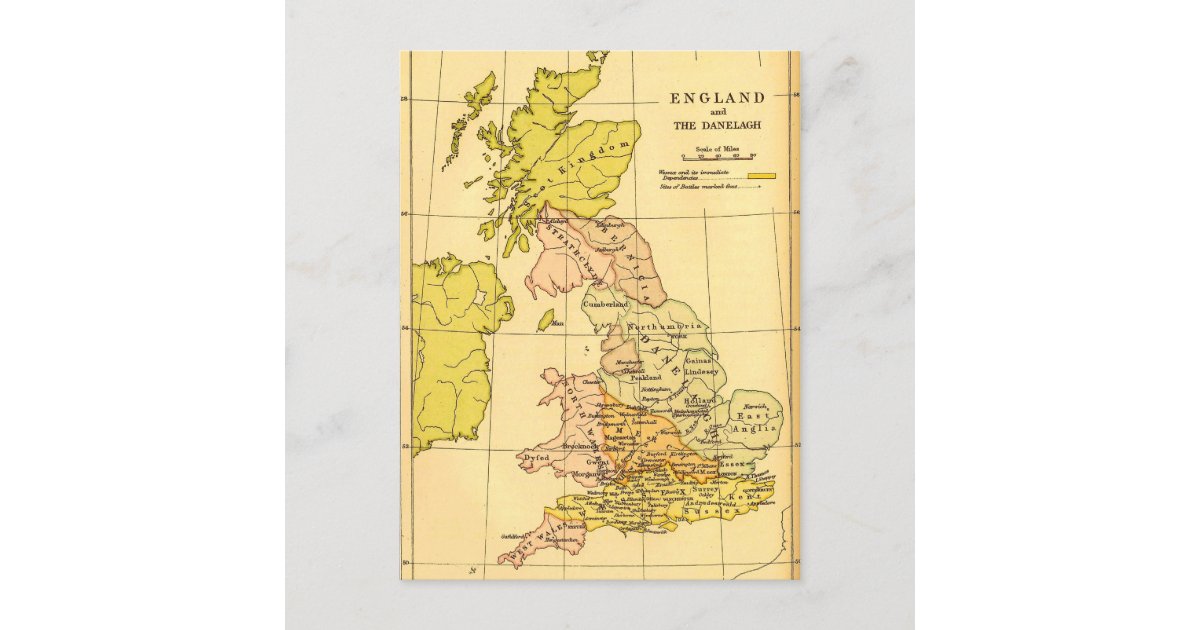 Map of Ancient Britain Postcard | Zazzle