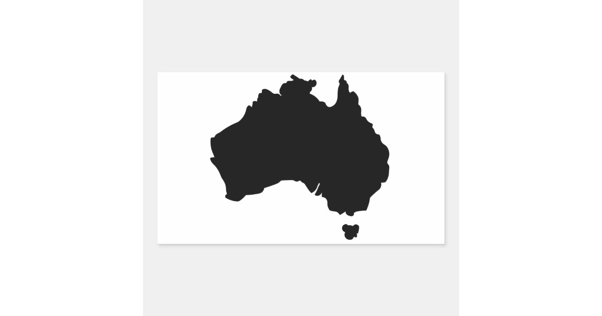 Map of Australia Sticker | Zazzle