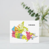 Map of Canada postcard | Zazzle