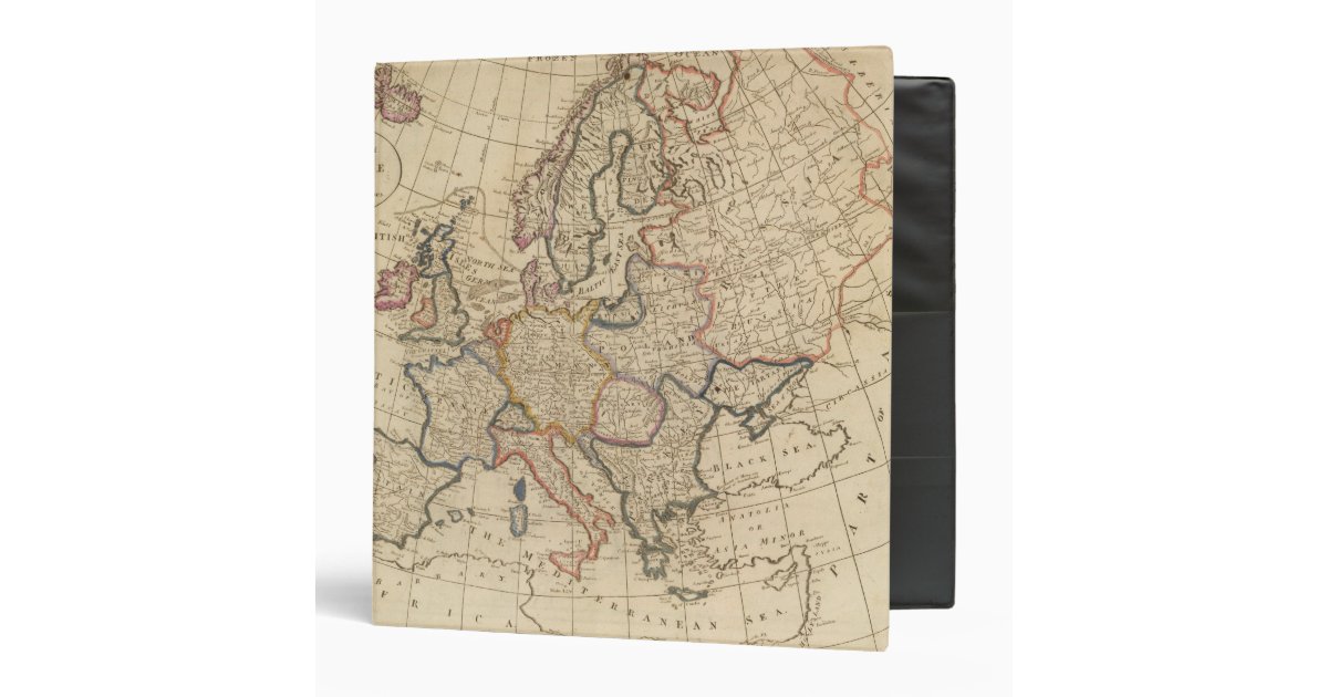 Map of Europe Binder | Zazzle