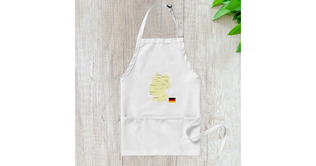 Map Of Germany Standard Apron | Zazzle