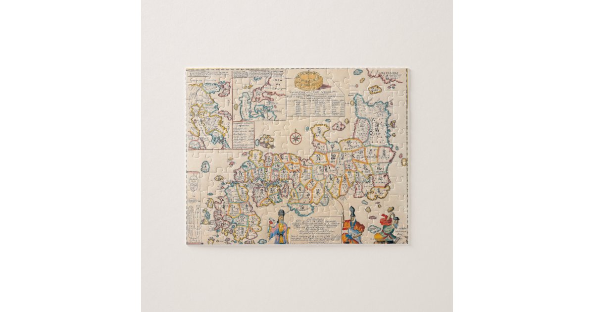 Map of Japan 3 Jigsaw Puzzle | Zazzle