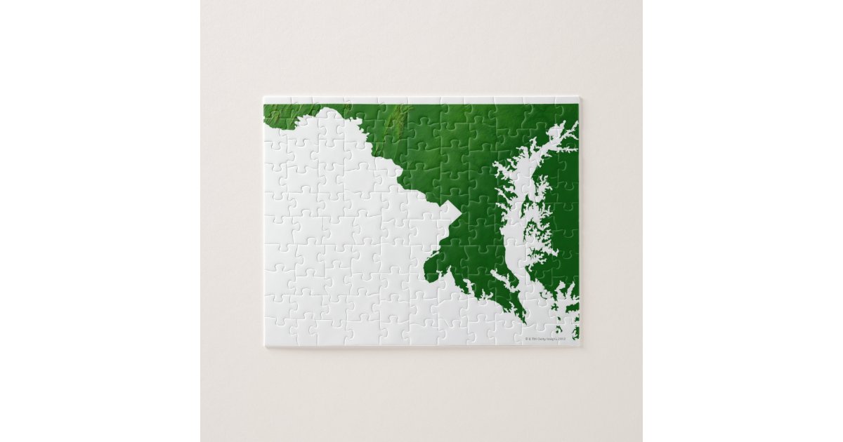Map of Maryland 3 Jigsaw Puzzle | Zazzle