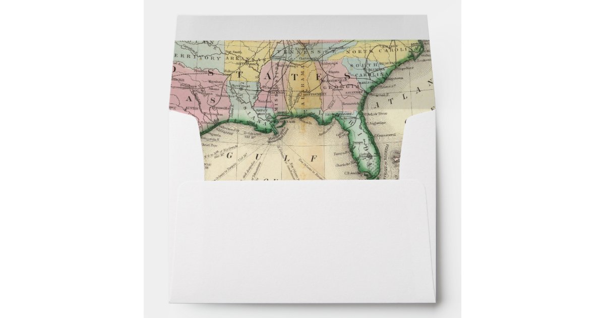Map Of Mexico, Central America Envelope | Zazzle