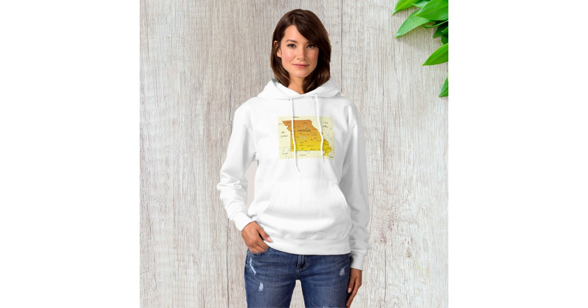 Map Of Missouri Hoodie | Zazzle