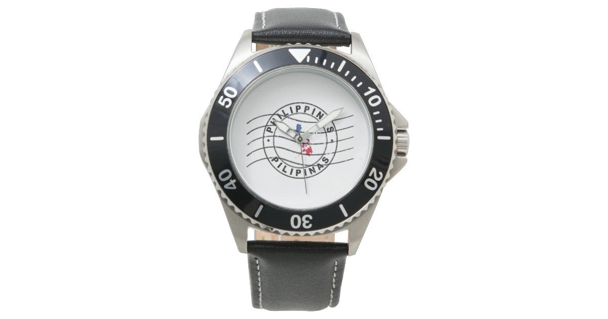 Map of Philippines, Postal Passport Stamp, Watch | Zazzle