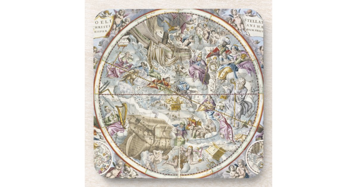 Map of the Christian Constellations as Depicted by Coaster | Zazzle