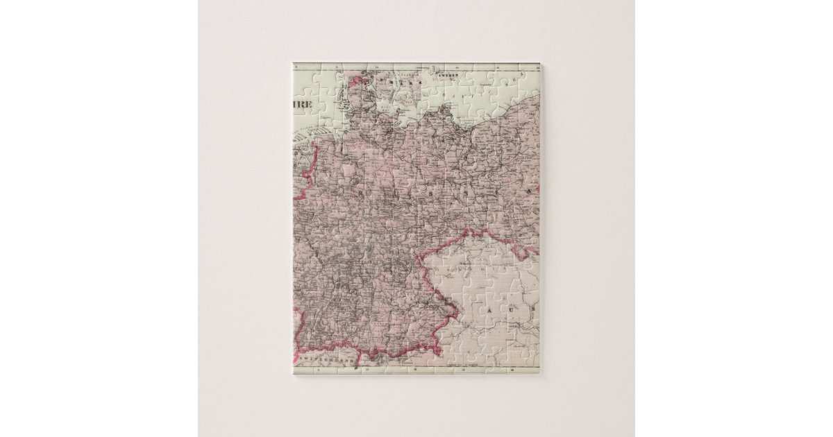 Map of the German Empire Jigsaw Puzzle | Zazzle