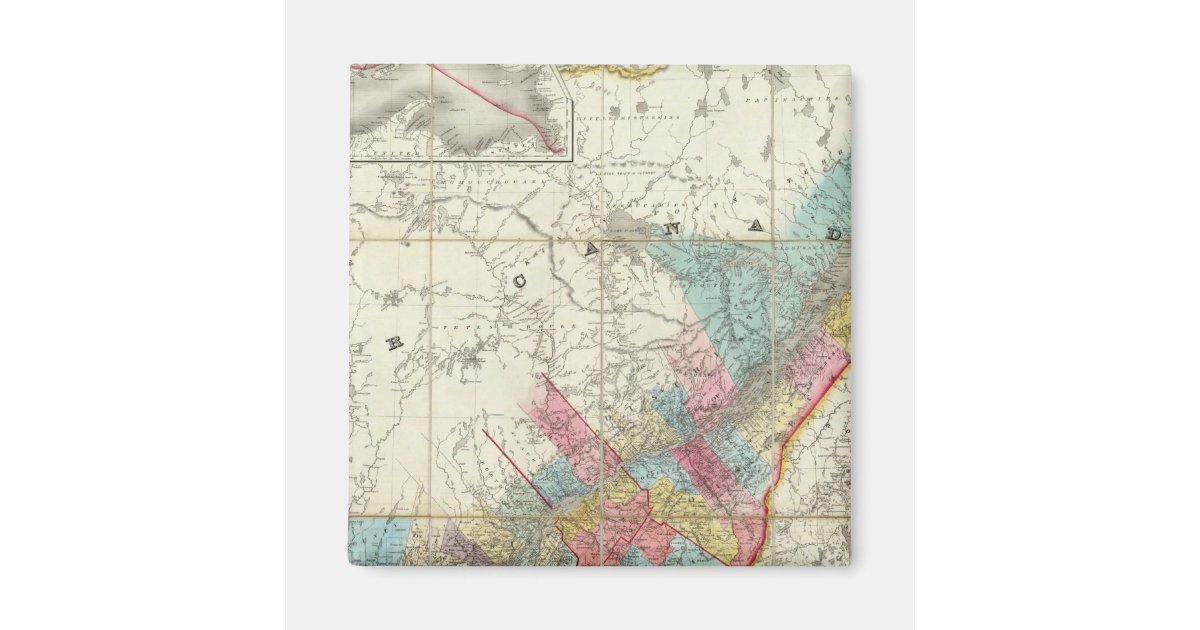 Map Of The Provinces Of Canada Magnet | Zazzle