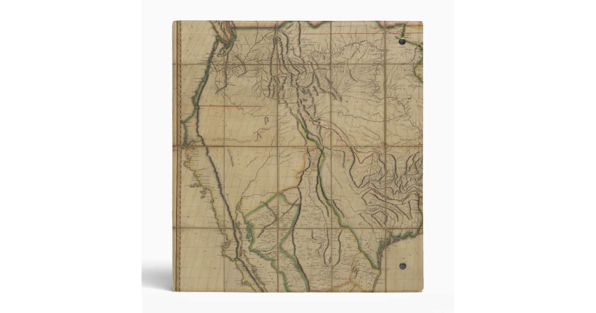 Map of the United States of America (1818) Binder | Zazzle