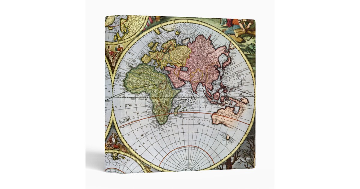 Map of the World Binder | Zazzle