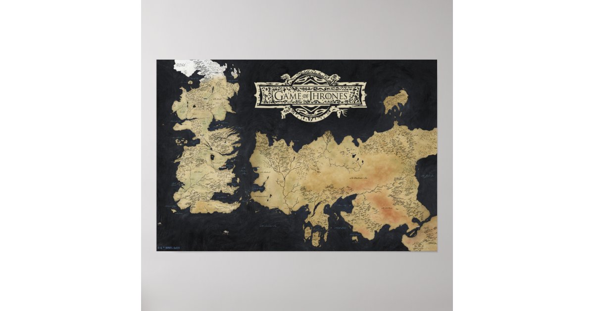 Map of Westeros Poster | Zazzle