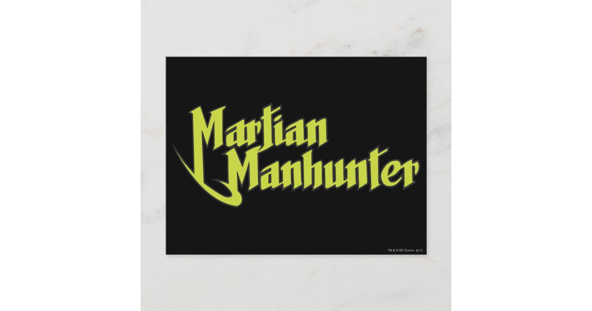 Martian Manhunter Logo Postcard | Zazzle