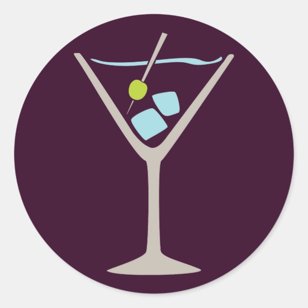 Martini Stickers | Zazzle CA