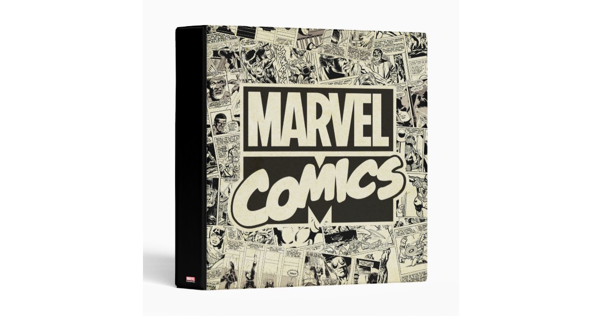 Marvel Comics Pages Pattern Binder | Zazzle