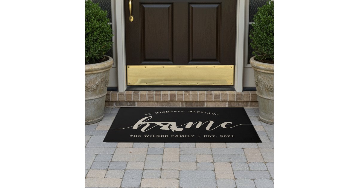Maryland Home State Personalized Doormat | Zazzle