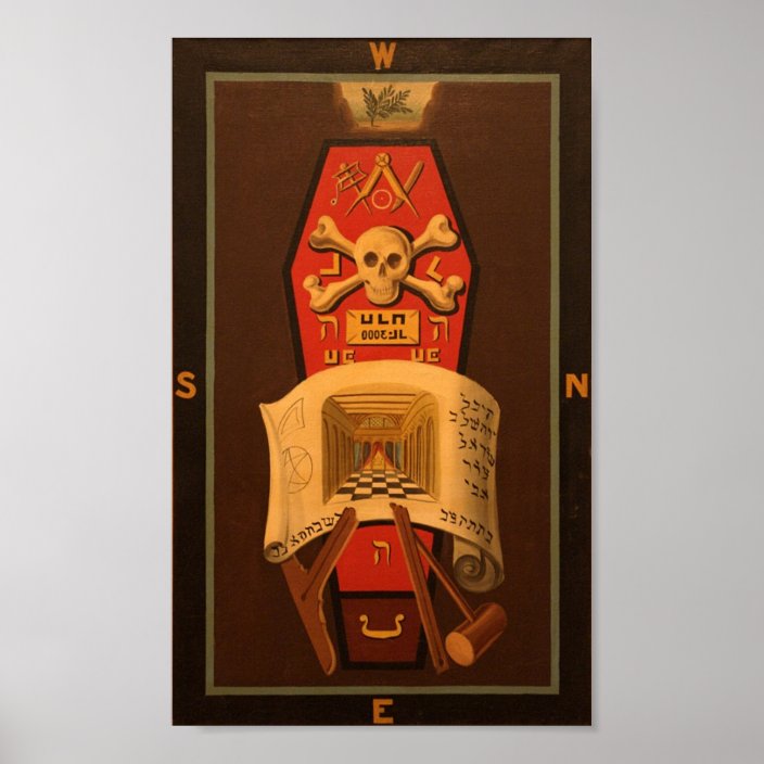 Masonic Tracing Board - Master Mason 2 Poster | Zazzle.ca