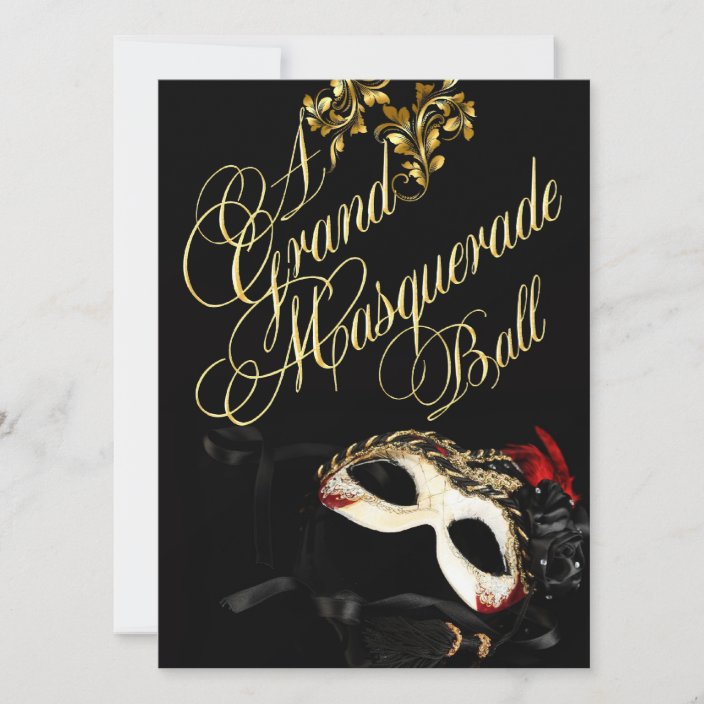 Masquerade Ball Invitation | Zazzle.ca