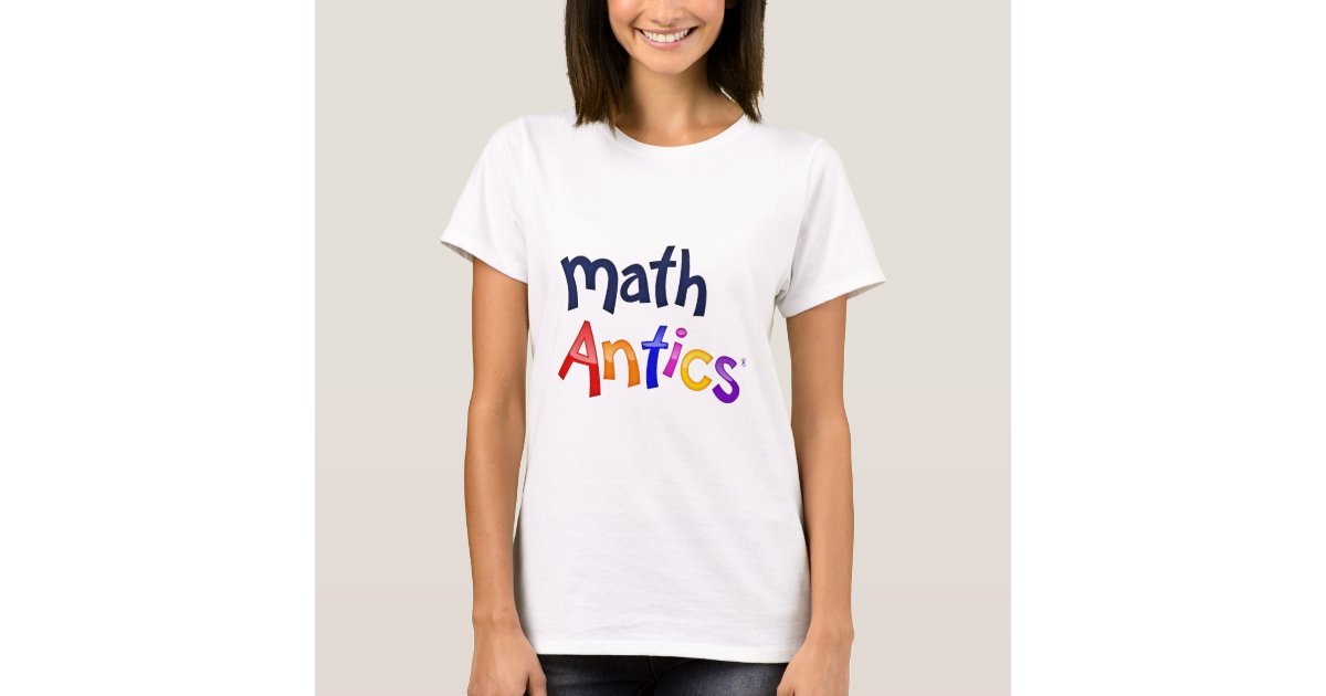 Math Antics Colourful Logo T-shirts | Zazzle
